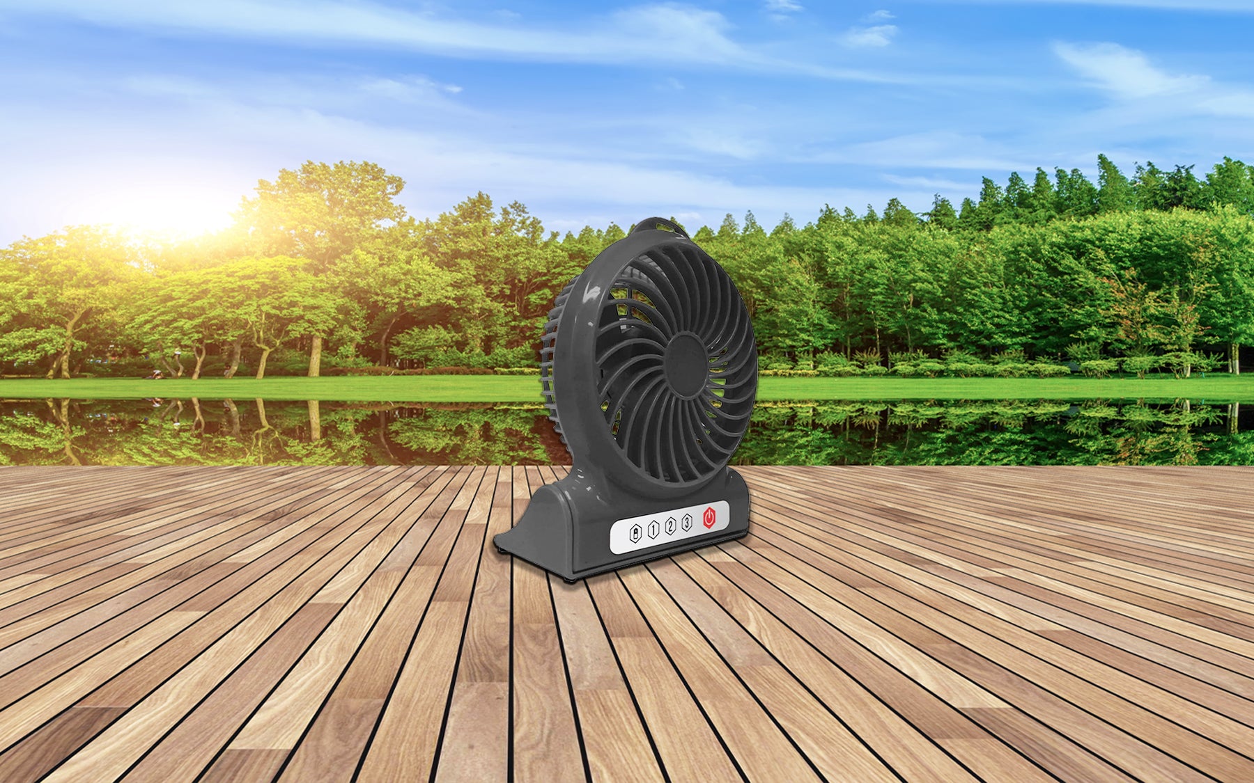 Alphacool 4" Rechargeable Personal Fan - Portable Cooling Fan for Home ...